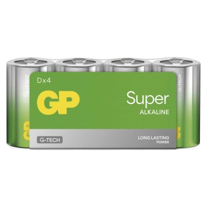 Alkalická baterie GP Super D (LR20), 4 ks | EMOS